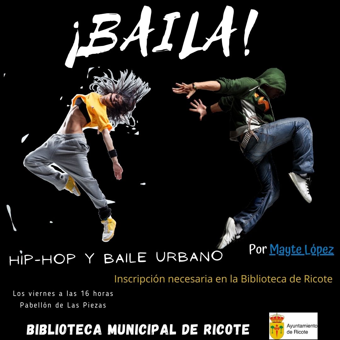 Taller de baile urbano y hip-hop | Ayuntamiento de Ricote