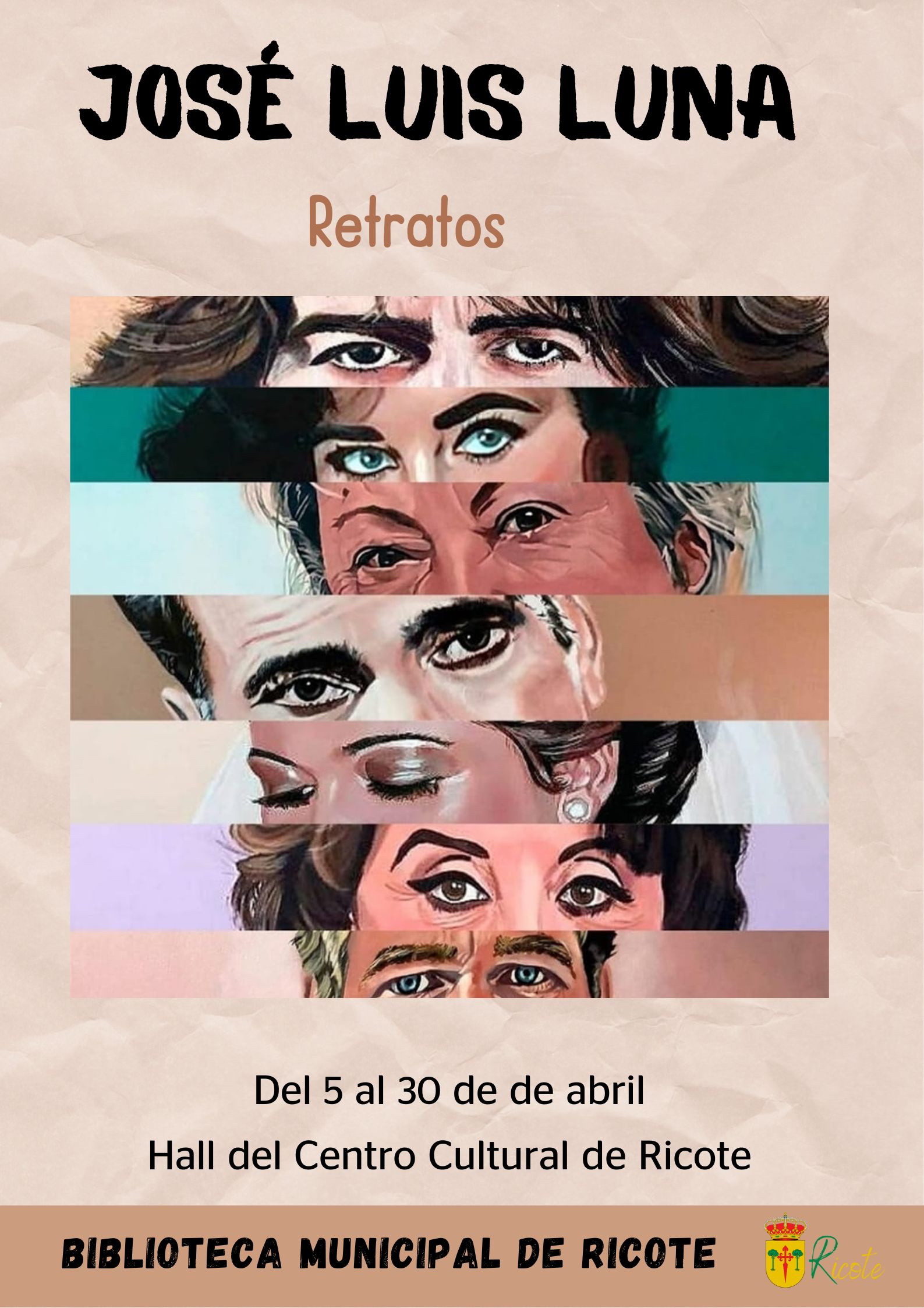 Exposición "Retratos" de José Luis Luna | Ayuntamiento de Ricote